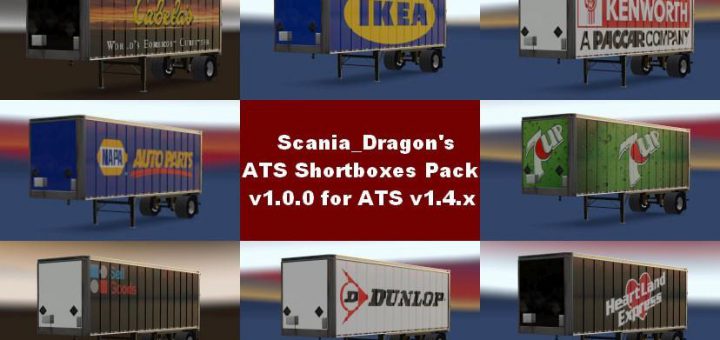 US Trailer Pack v1.3 by SiSL [1.40] • ATS mods | American truck ...