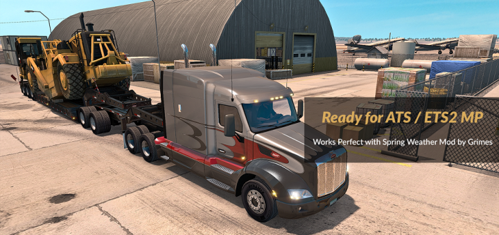 Mobile crane Liebherr in traffic • ATS mods | American truck simulator ...