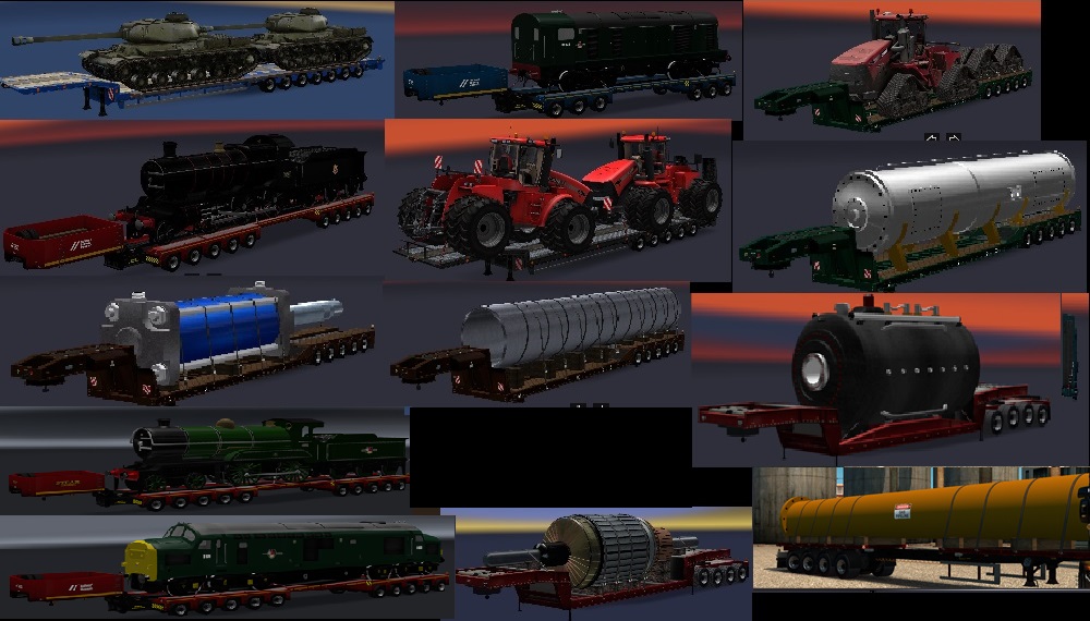 [ATS] Heavy Trailers Package by Chris45 v1.0 [1.30.x] - atsmod.net