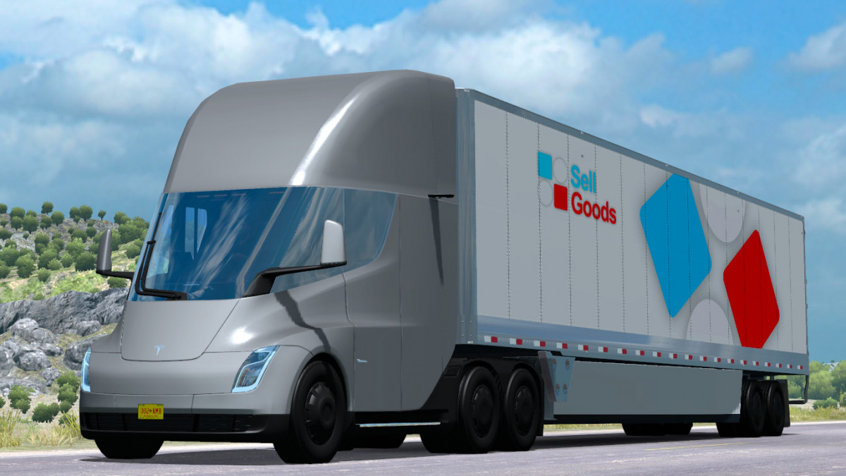 [ATS] Tesla Semi Truck with Trailer 2019 (1.31.x) - atsmod.net