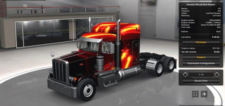 Kenworth T800 Stripes v4 Skin - ATS mods | American truck simulator ...