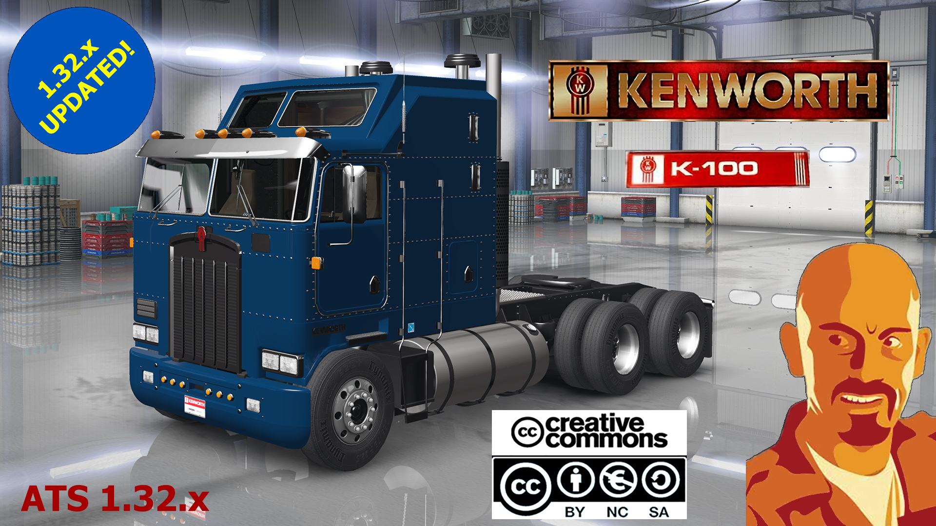 KENWORTH K100 ATS 1.32x - atsmod.net