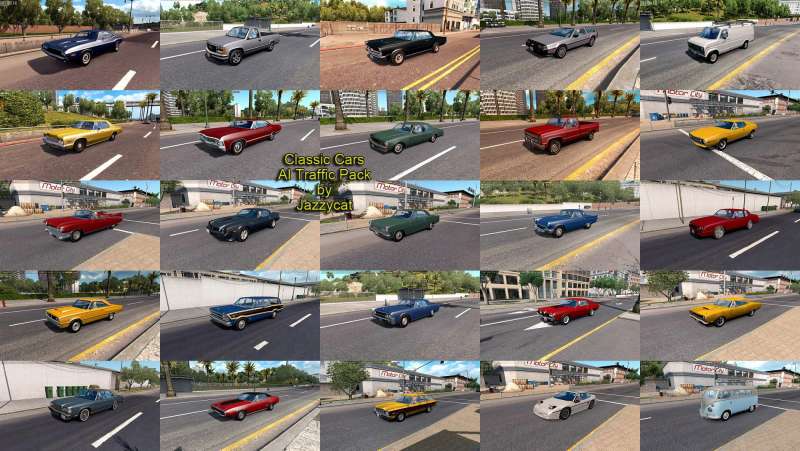 [ATS] Classic Cars in AI Traffic Pack v4.7 (1.36.x) - atsmod.net
