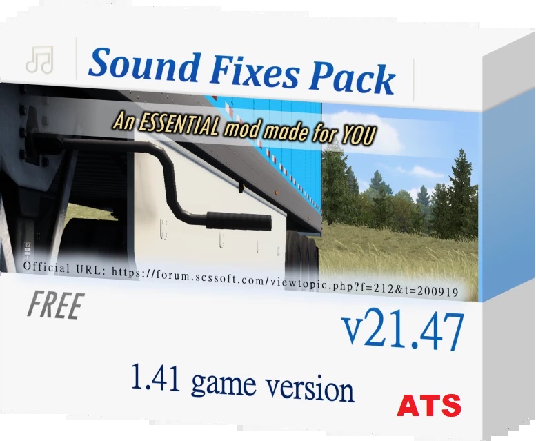 [ATS] Sound Fixes Pack v21.47 (1.41.x) - atsmod.net