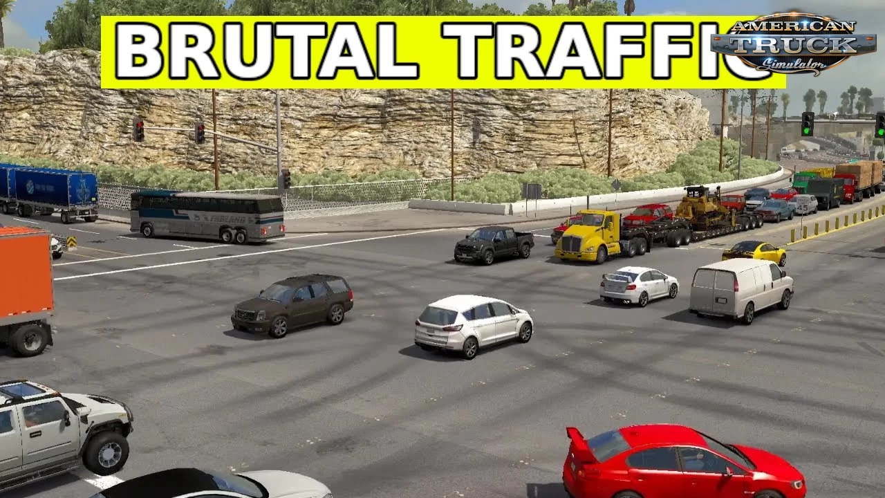 [ATS] Brutal Traffic v2.2 by Kass (1.43.x) - atsmod.net