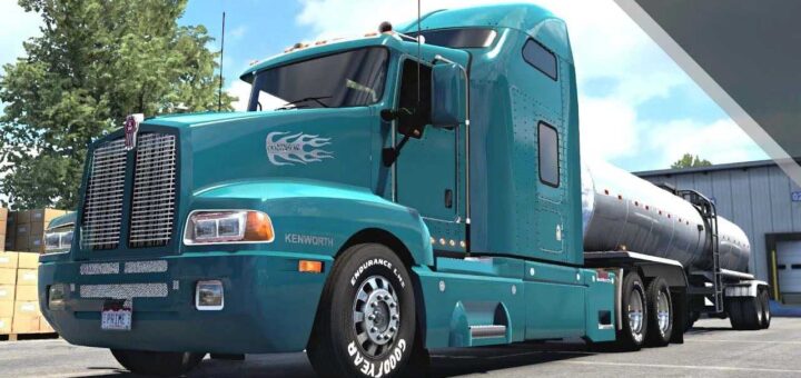 ATS Kenworth FlatGlass W900L v1.1 By CT Moddings (1.47.x) - ATS mods ...