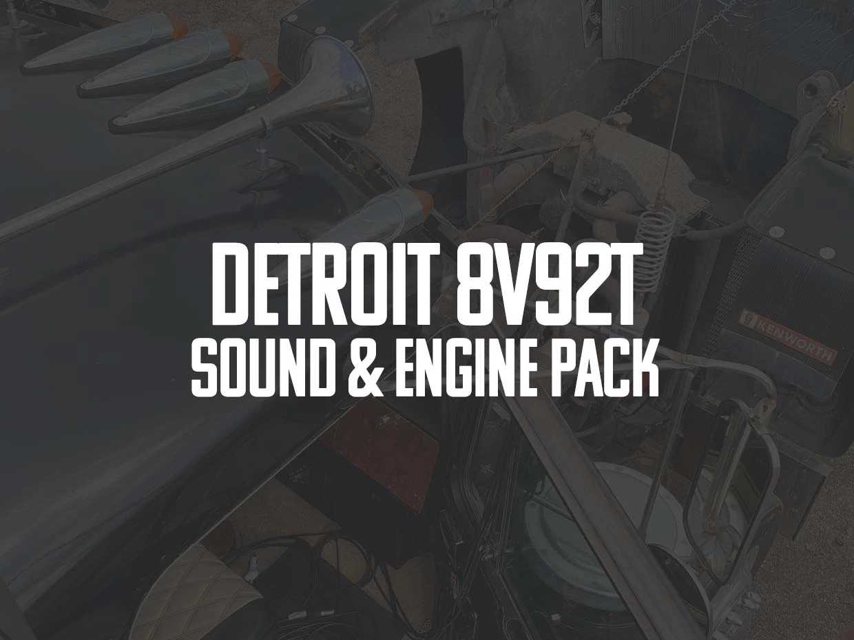 Detroit 8V92T Sound & Engine Pack v1.0 ATS - atsmod.net