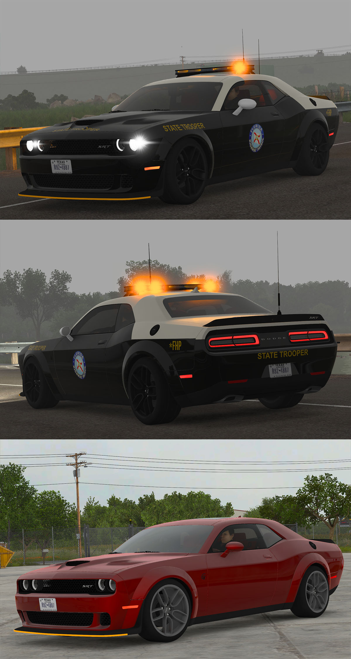 [ATS] Dodge Challenger SRT Hellcat Widebody 2018 v1.5 - 1.49 - atsmod.net