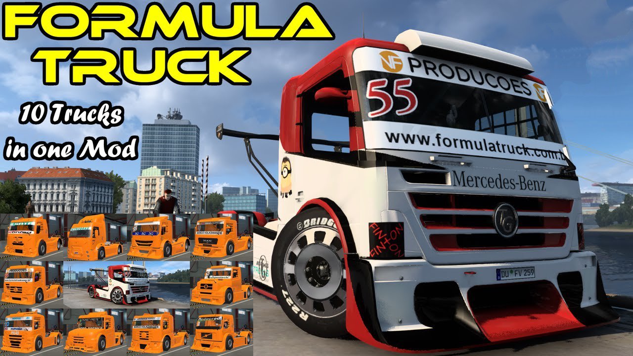 [ATS] Formula 10 Trucks v1.4 (1.49.x) - atsmod.net
