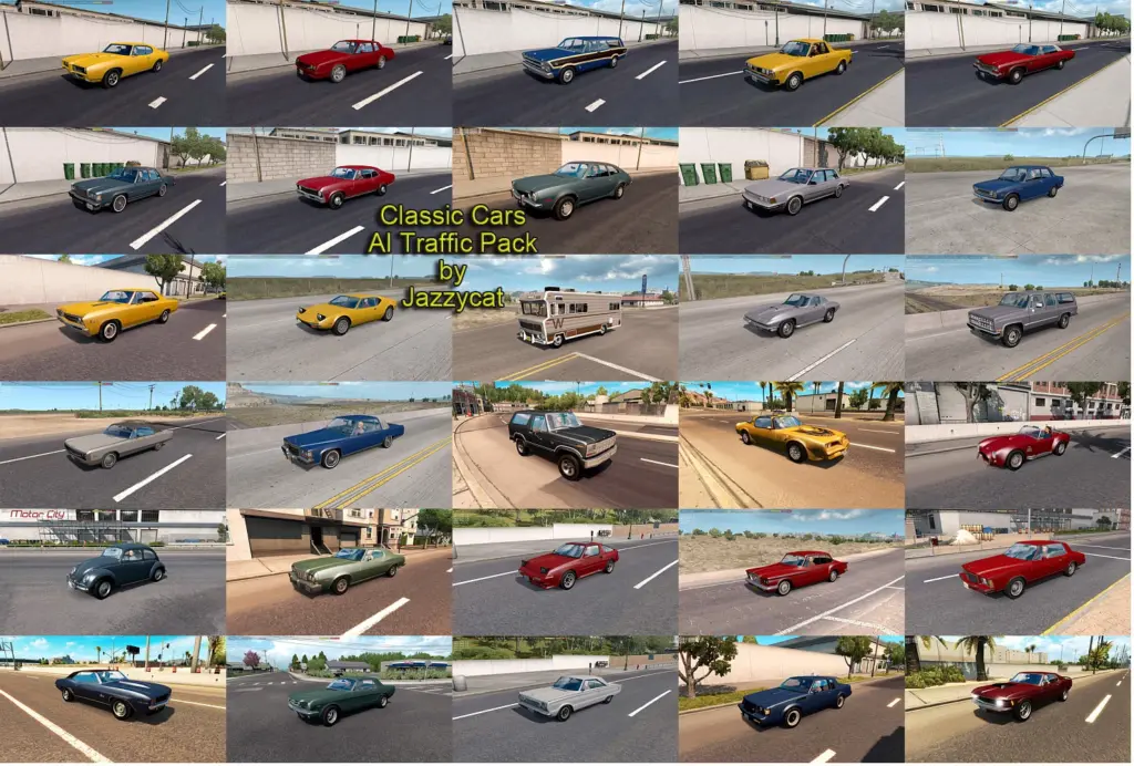 Classic Cars AI Traffic Pack by Jazzycat v9.0.9 - atsmod.net