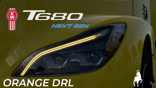 SCS’s Kenworth T680 NG Orange DRL v1.0 - atsmod.net
