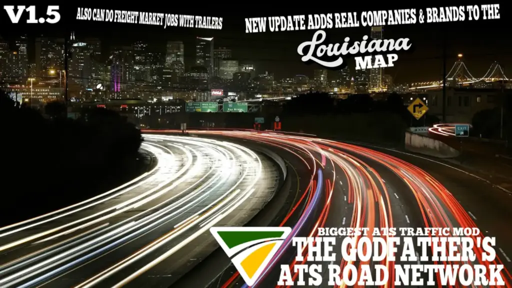 The Godfather's ATS Road Network Pack v1.5 - atsmod.net