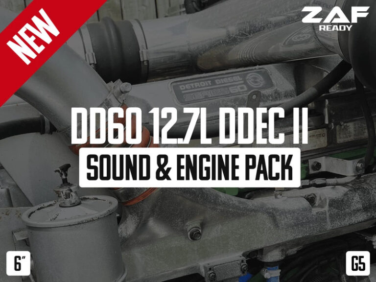 DD60 12.7L (DDEC II) Sound & Engine Pack v1.0 - atsmod.net