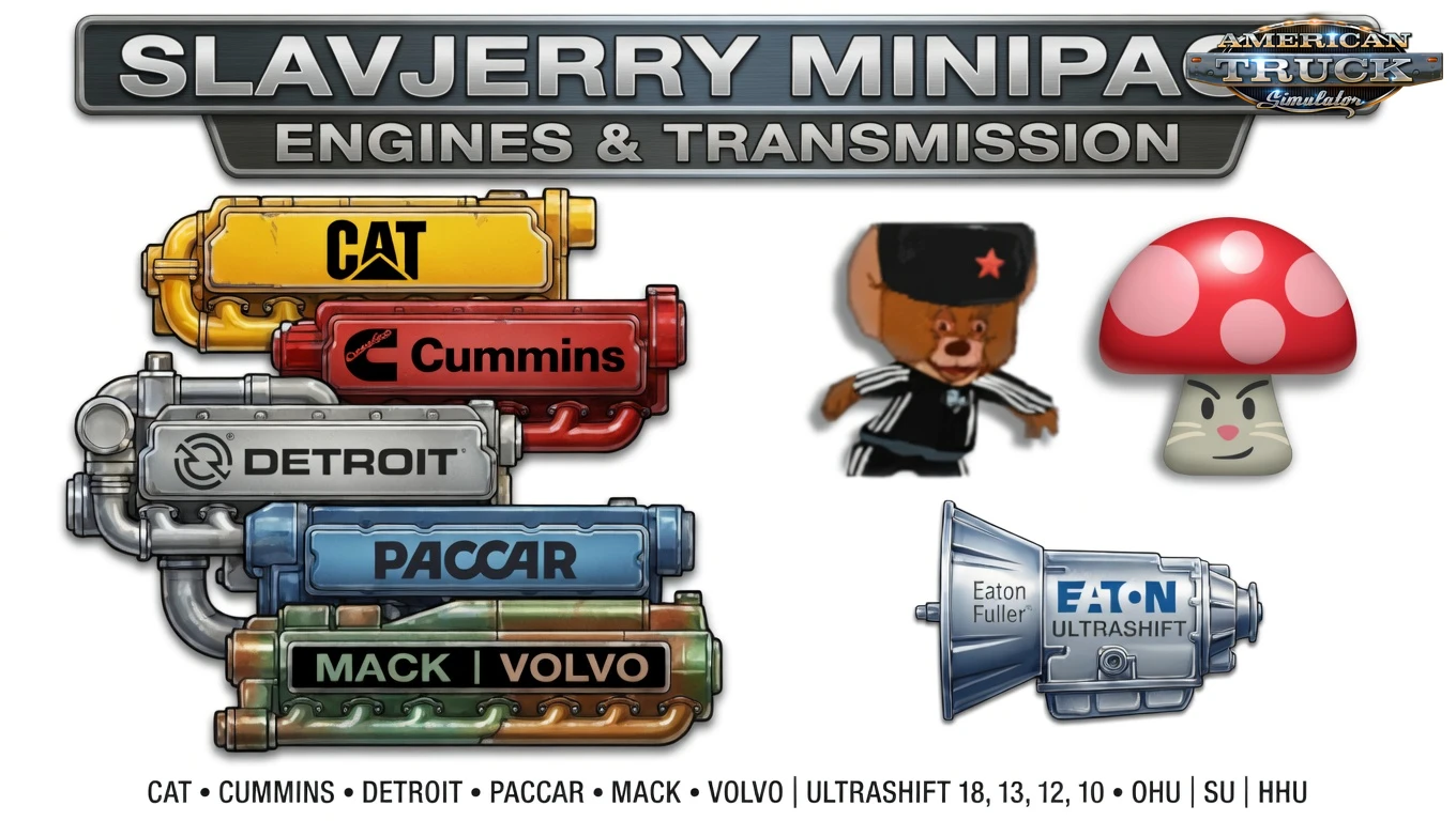 SlavJerry Minipack - Engines & Transmission v2.3.3 (1.59.x) - atsmod.net
